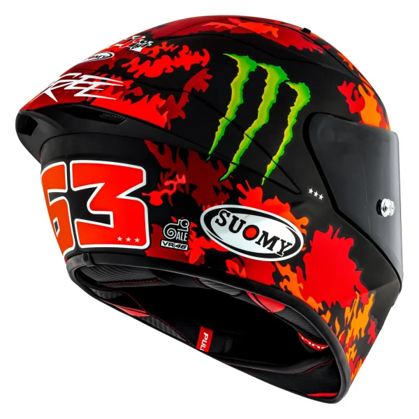 Suomy S1-XR GP Bagnaia MONSTER 2025 Replica Helmet